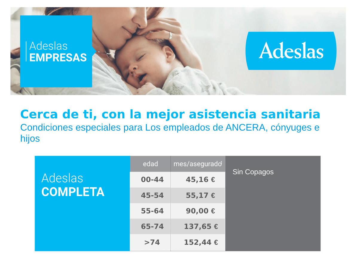 Oferta Adeslas - ANCERA